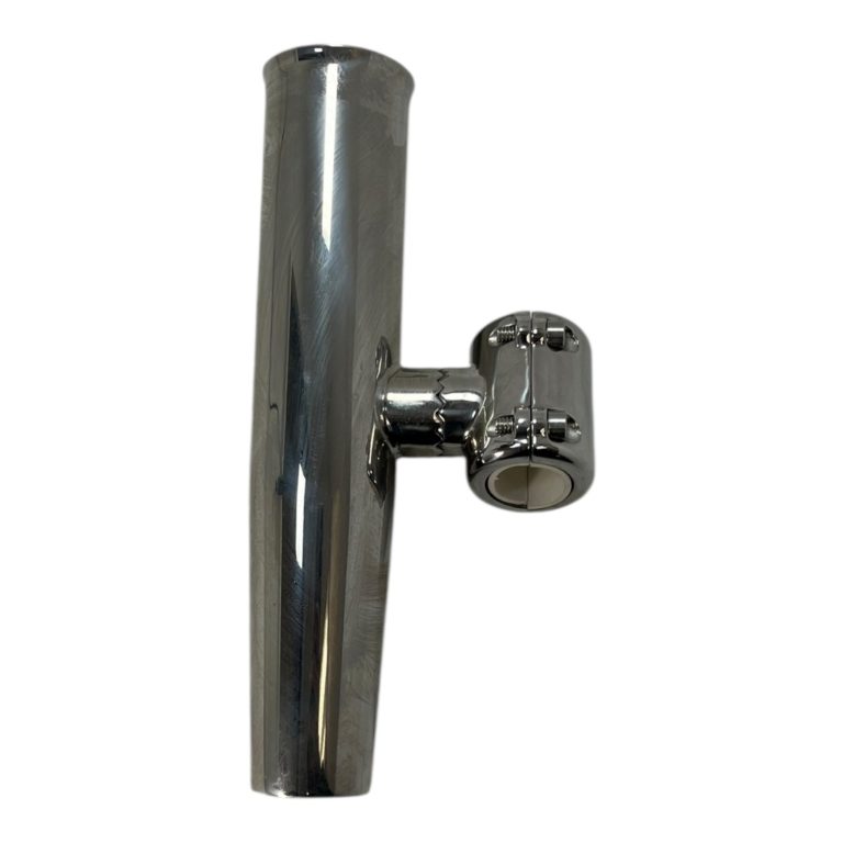 Tigress Silver SS Clamp On Rod Holder, 1" FOR 1.315" ID Alum. Pipe ...