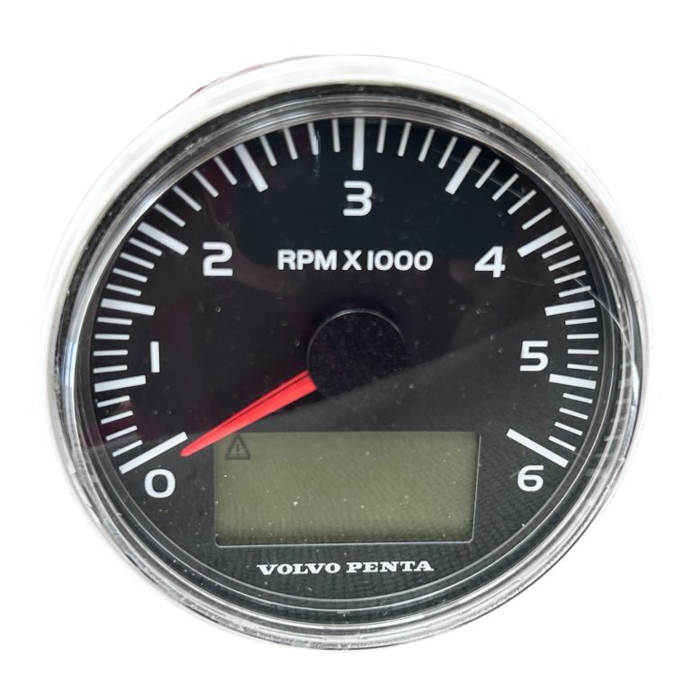 Volvo Penta EVC Tachometer Gauge 6000rpm, Black, 21628165, OEM (Missing ...