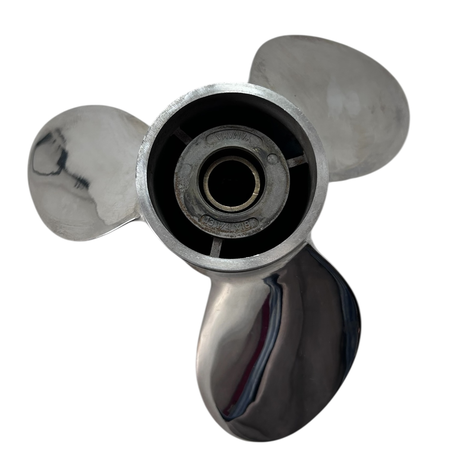 Yamaha 3 x 13 1/4 x 18P , Stainless Steel K18 Propeller, MAR-GYT3B-V4 ...