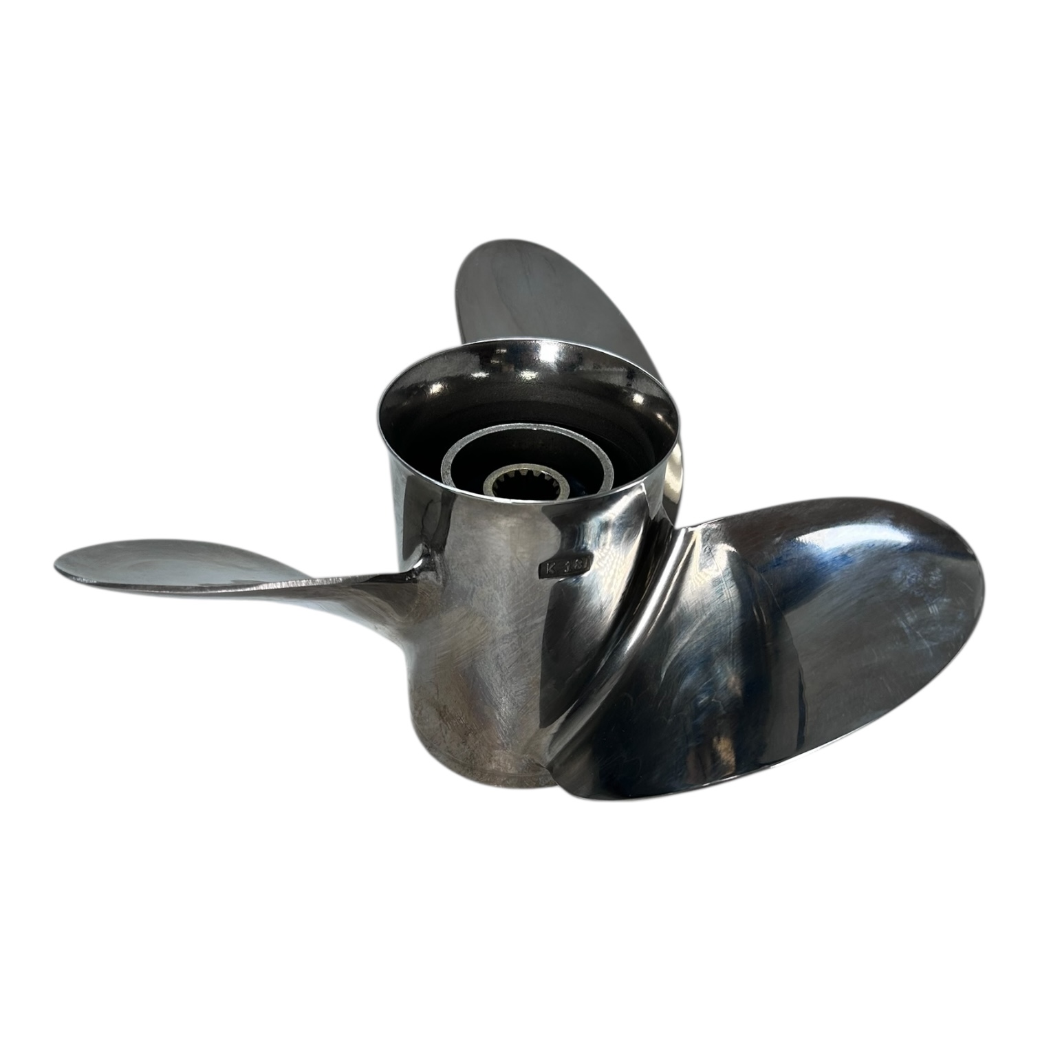 Yamaha 3 x 13 1/4 x 18P , Stainless Steel K18 Propeller, MAR-GYT3B-V4 ...