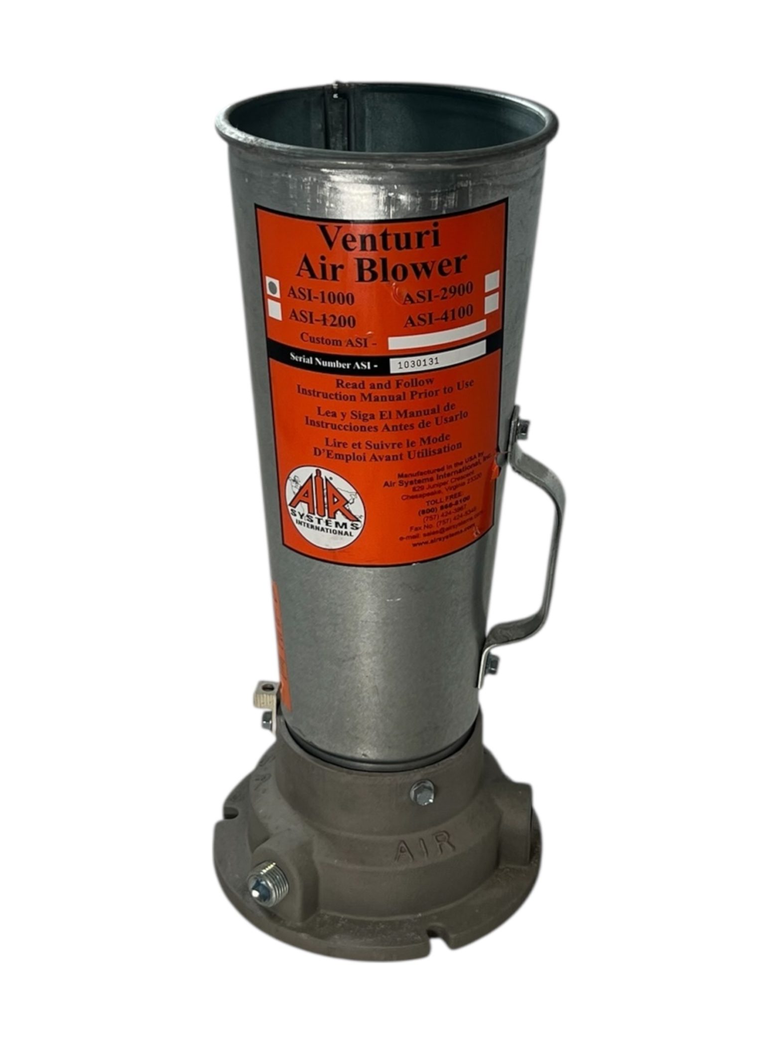 Air Systems International ASI-1000, Venturi Style Air Blower, NEW, Made ...