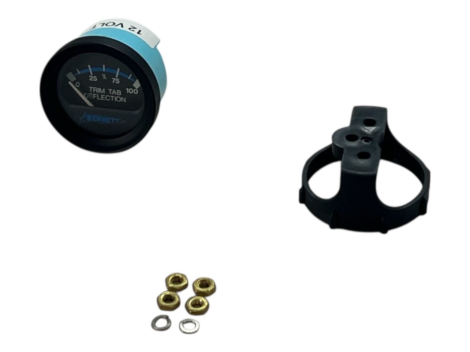 Bennett Marine TG201, Trim Tab Deflection Gauge, 12VDC, 2 1/4in Face ...