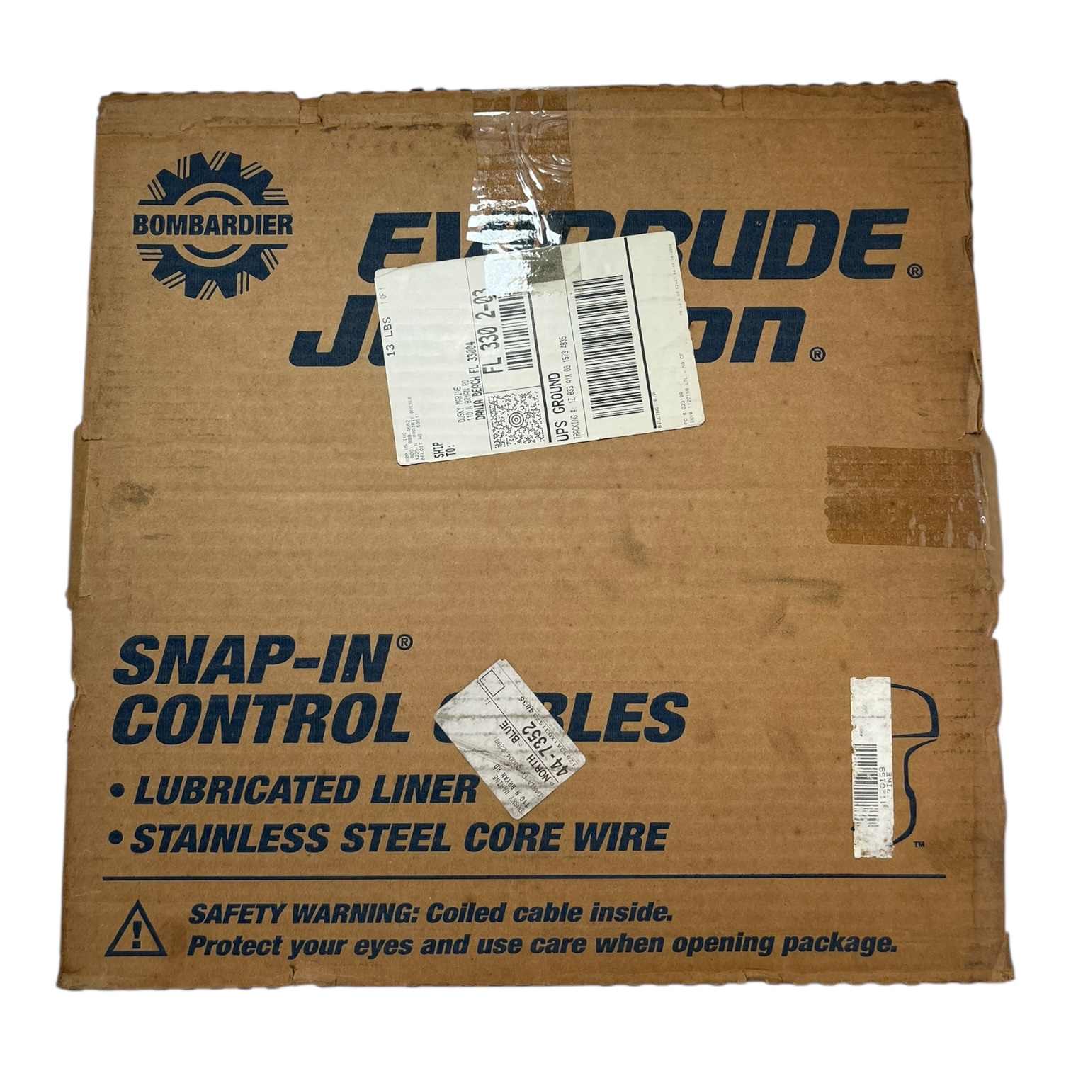Evinrude Johnson Bombardier 173144, Snap-In Control Cables 44FT - Max ...