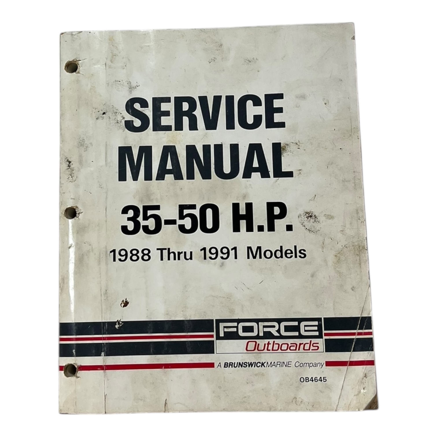 Force Outboards OB4645, Service Manual 35-50 H.P. 1988 Thru 1991 Models ...