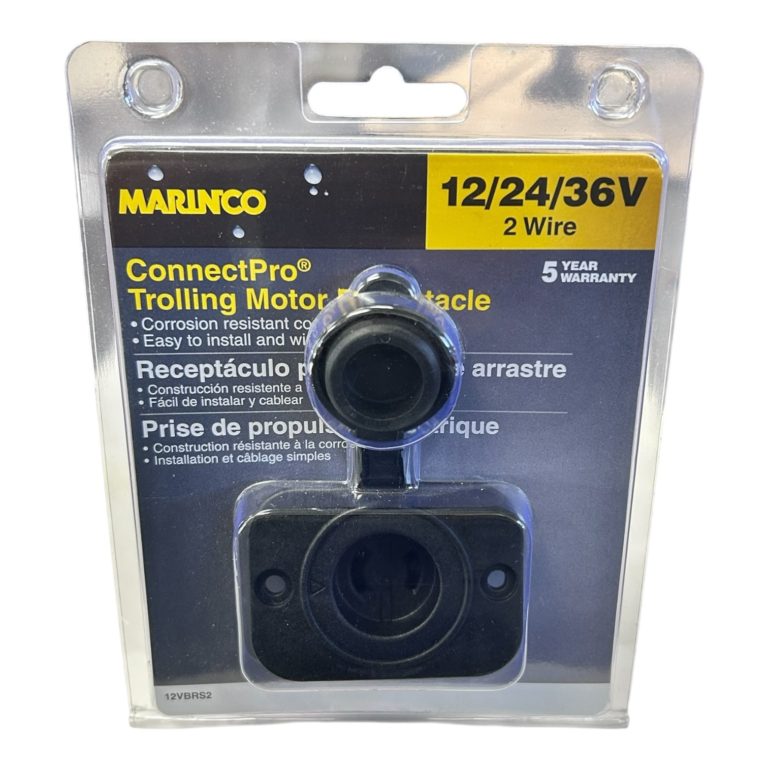 Marinco 12VBRS2, Trolling Motor Receptacle, ConnectPro 12/24/36V - Max ...