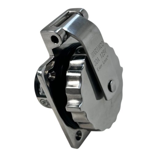 Marinco 30A 125V, Stainless Steel Easy Lock Sure Power Inlet Socket ...