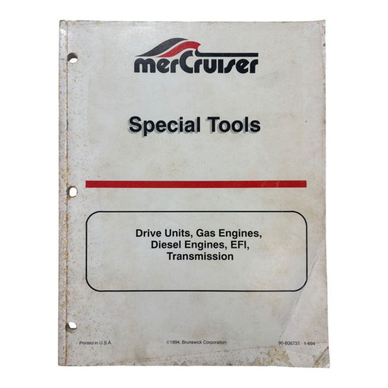 Mercruiser 90-806737, Drive Units, Engines, EFI, etc. Special Tools ...