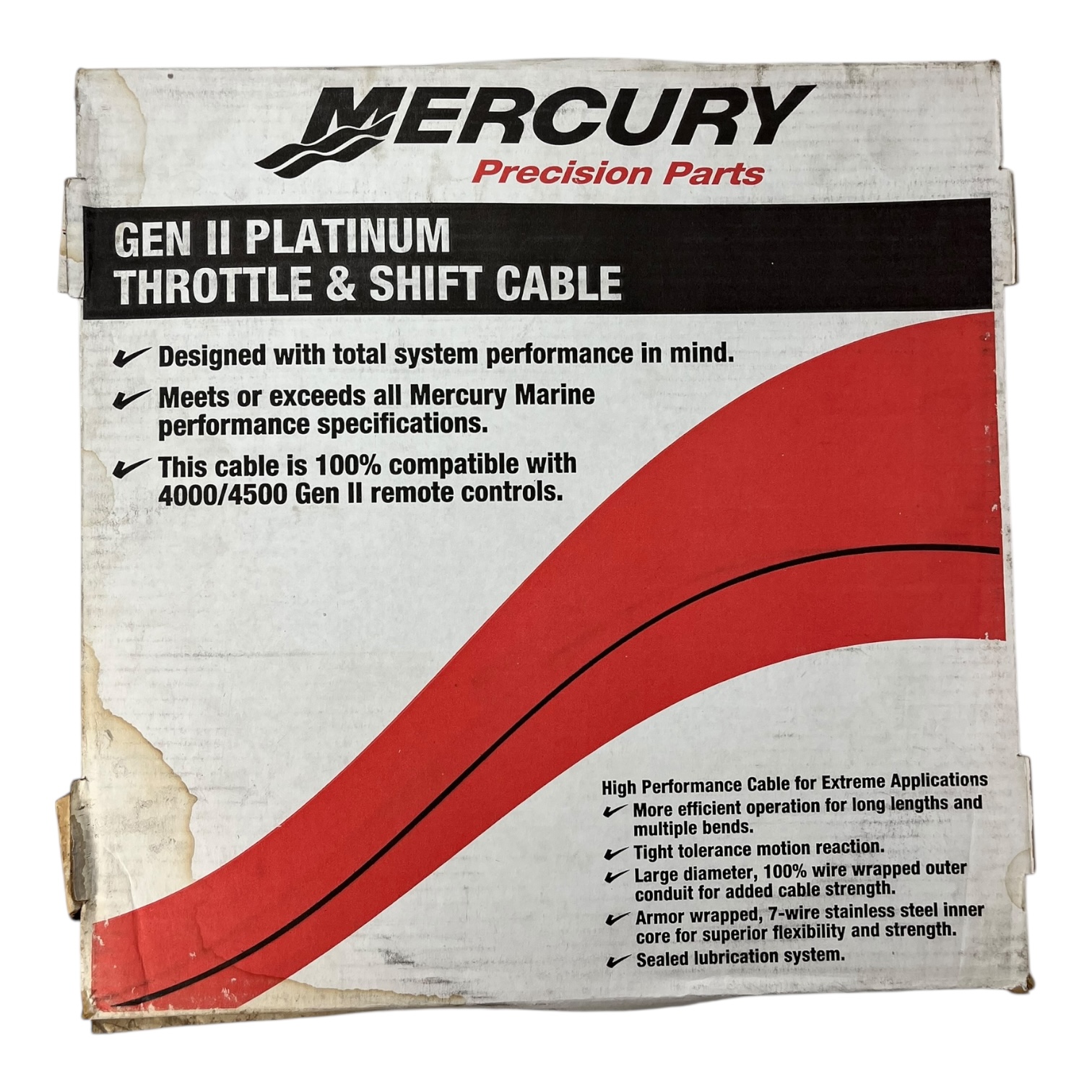 Mercury 883720A28, Gen II Platinum Throttle & Shift Cable - Max Marine ...