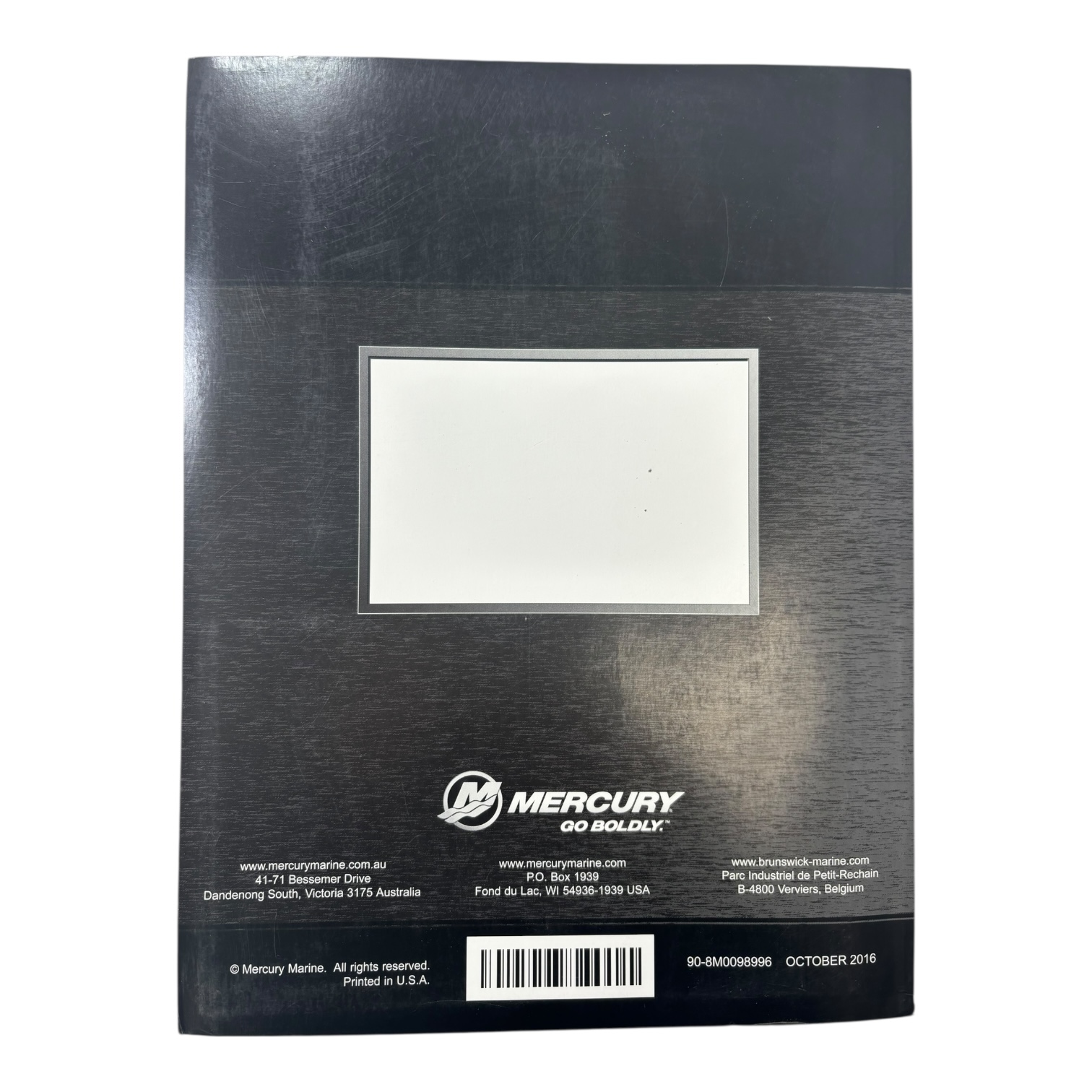 Mercury 90-8M0098996, MerCruiser Axius Service Manual (2016) - Max ...