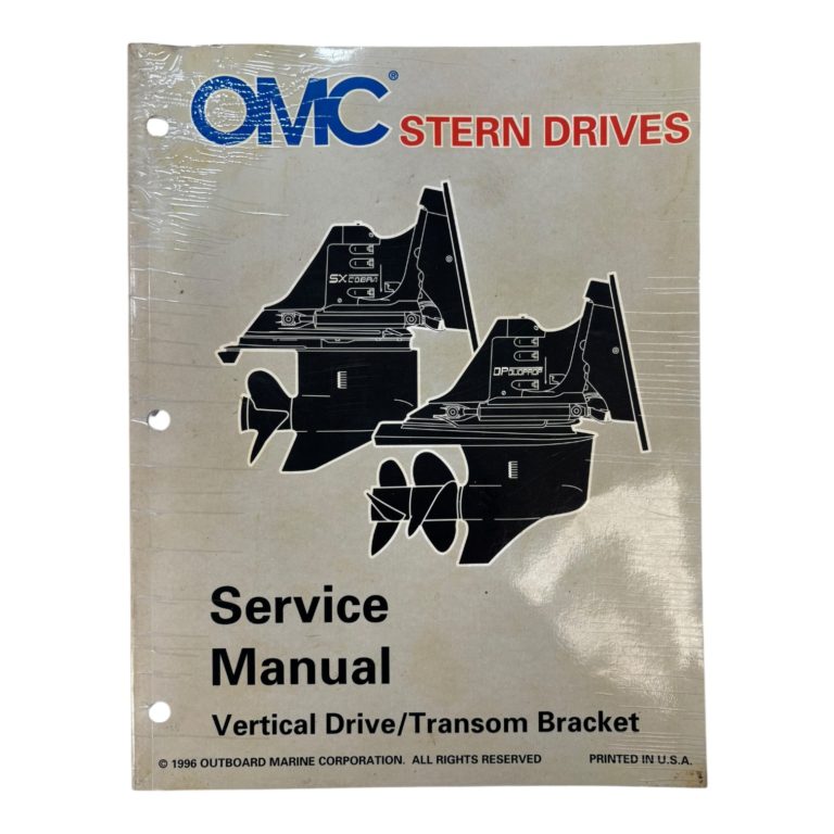 OMC Stern Drives 507281, Vertical Drive/Transom Bracket Service Manual ...