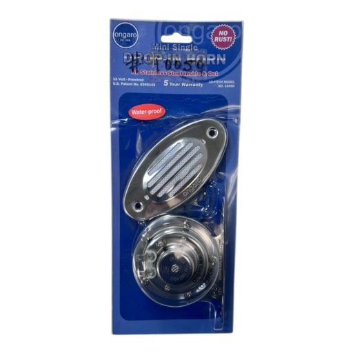 Ongaro 10050, Stainless Steel Mini Single Water Proof Drop In Horn ...