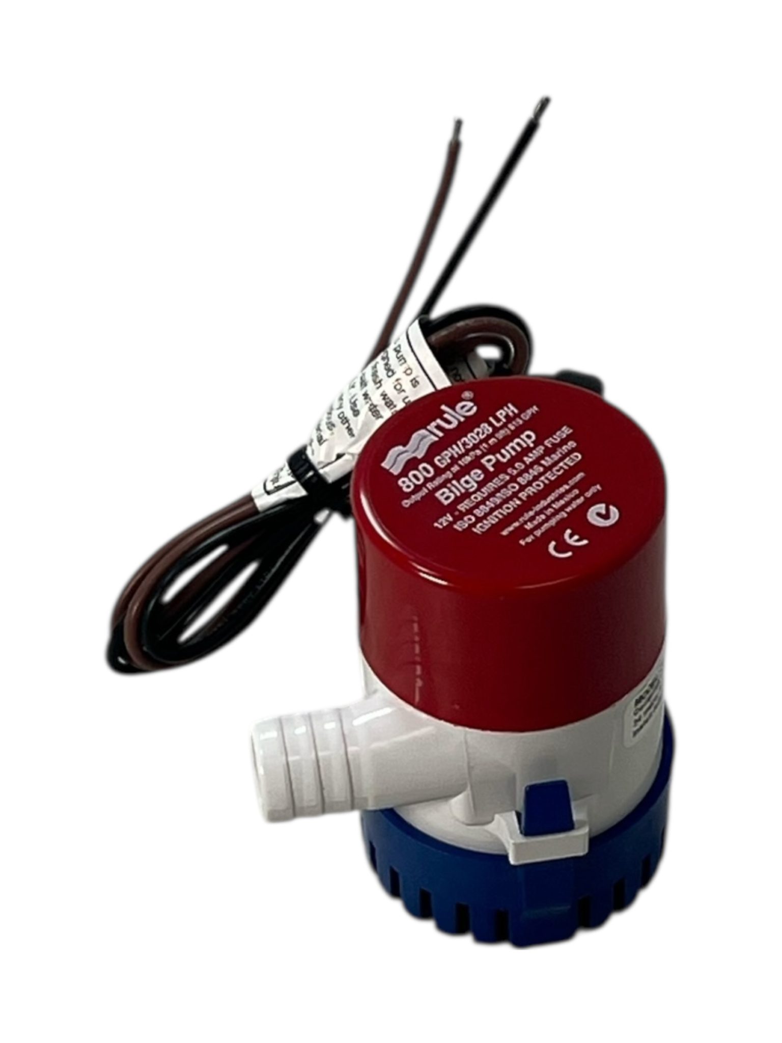 Rule 20RM, Bilge Pump 800 GPH 3028 LPH, 12V 5A Fuse, NEW, OEM - Max ...