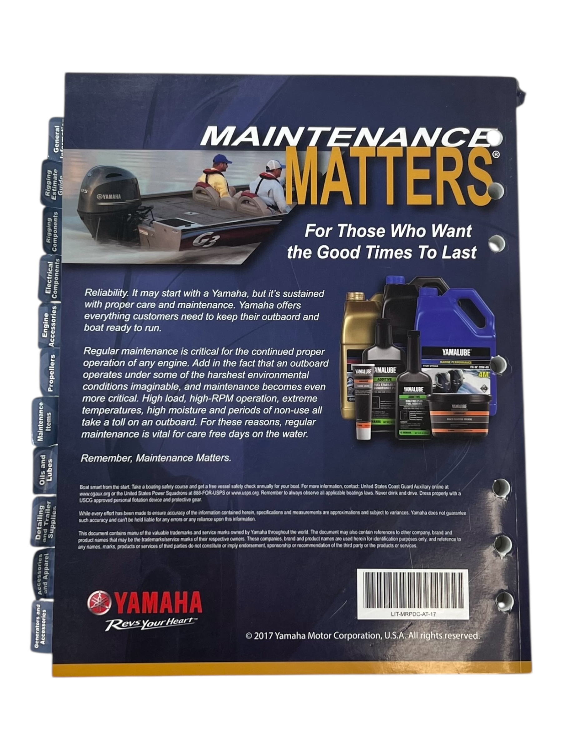 Yamaha Marine LIT-MRPDC-AT-17, Outboard Rigging & Parts, 2017, OEM ...