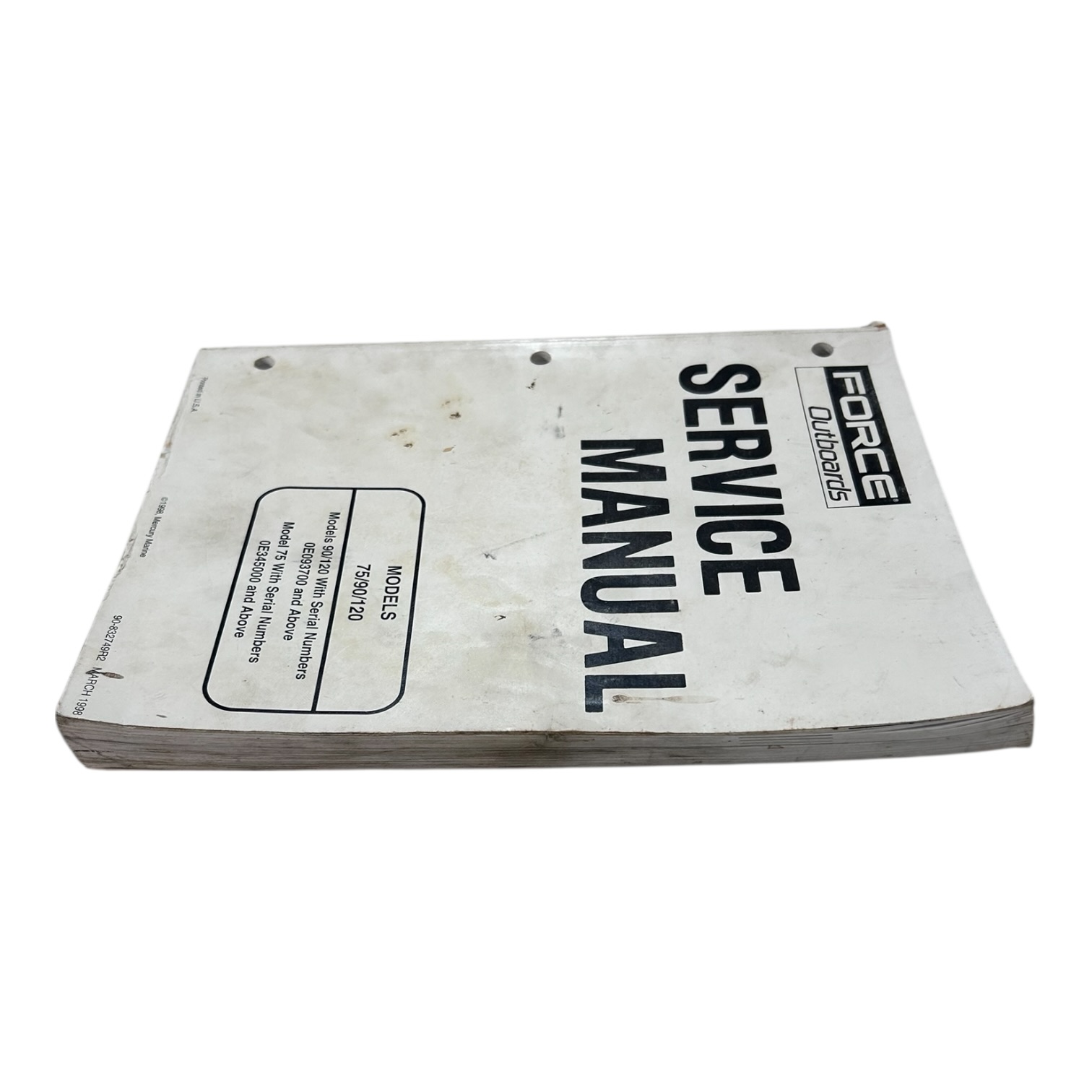 Force Outboards 90-832749R2, Models 75/90/120 Marine Service Manual ...