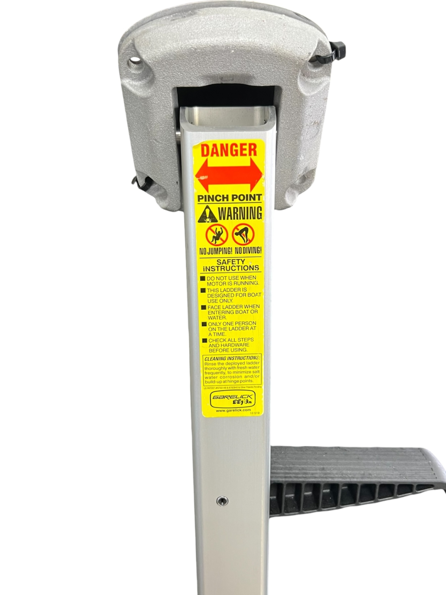 Garelick 19700 3 Step Transom Mount Ladder Compact EEz-In 32 1/2in ...