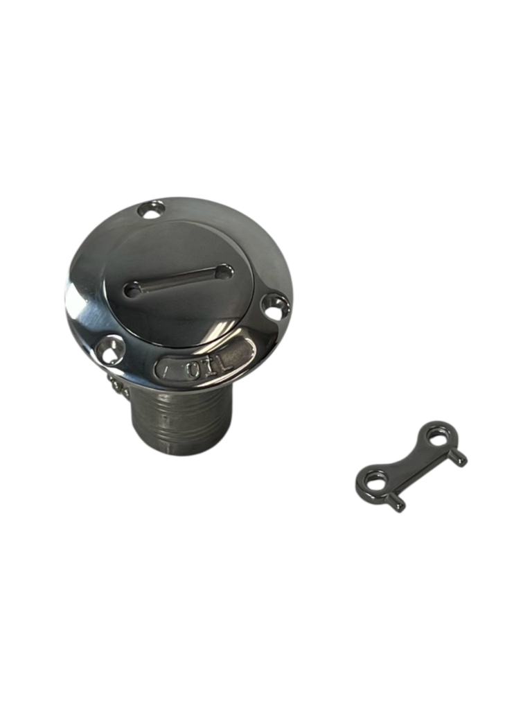 Marine Oil Deck Fill, Boat Filler Port, For 1 1/2in Pipe, w/ Key, NEW ...