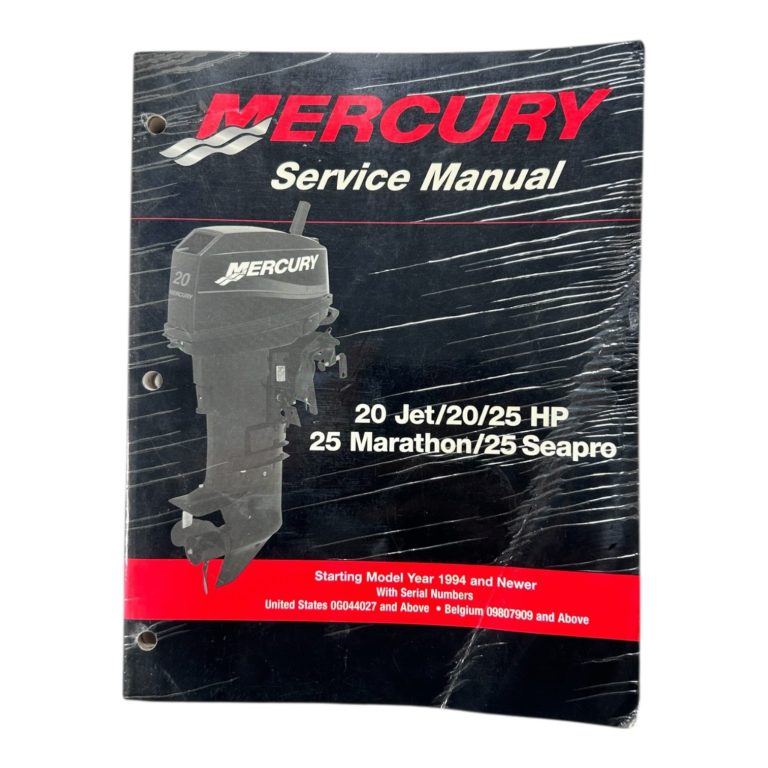 Mercury 90-826883R03, 20 Jet/20/25HP, 25 Marathon/25 SeaPro Service ...