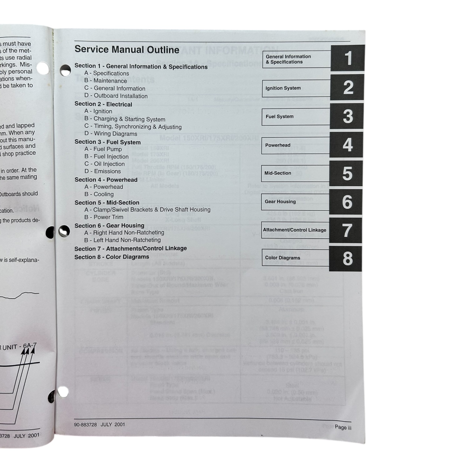 Mercury 90-883728, 150/175/200 - Electronic Fuel Injection Service ...